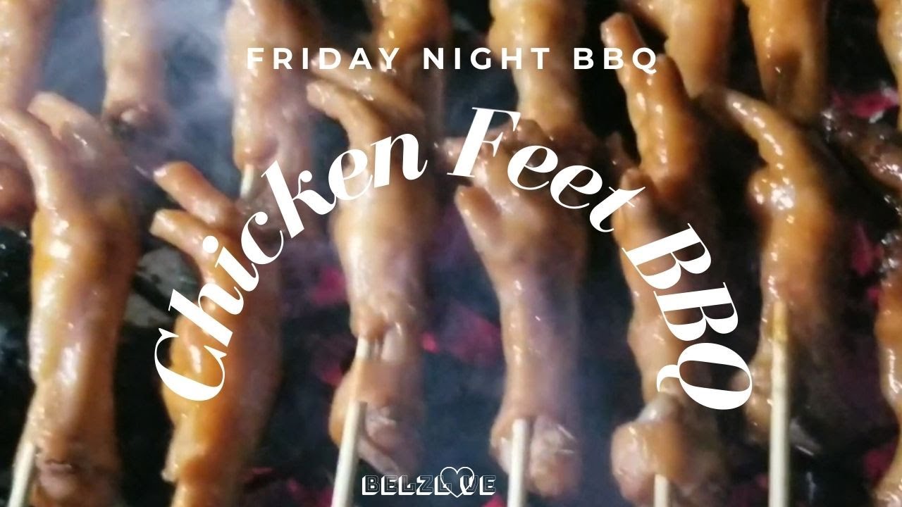 FRIDAY NIGHT BBQ | CHARCOAL-GRILLED CHICKEN FEET BBQ - YouTube