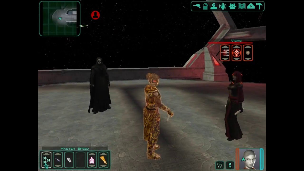 Star Wars KotOR II Boss battle: Darth Nihilus aboard the Ravager - YouTube