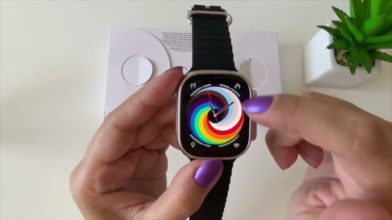 Replica Apple Watch Ultra Apple logo and accessories - YouTube