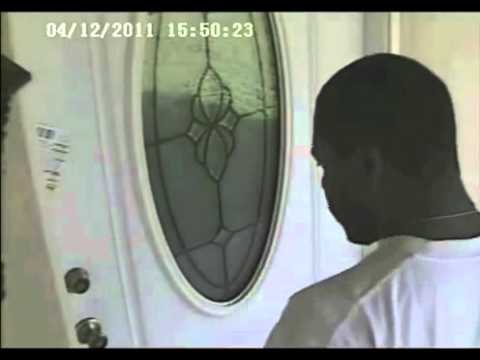 Thieves Kick In Wooden Door To Gain Entry - YouTube