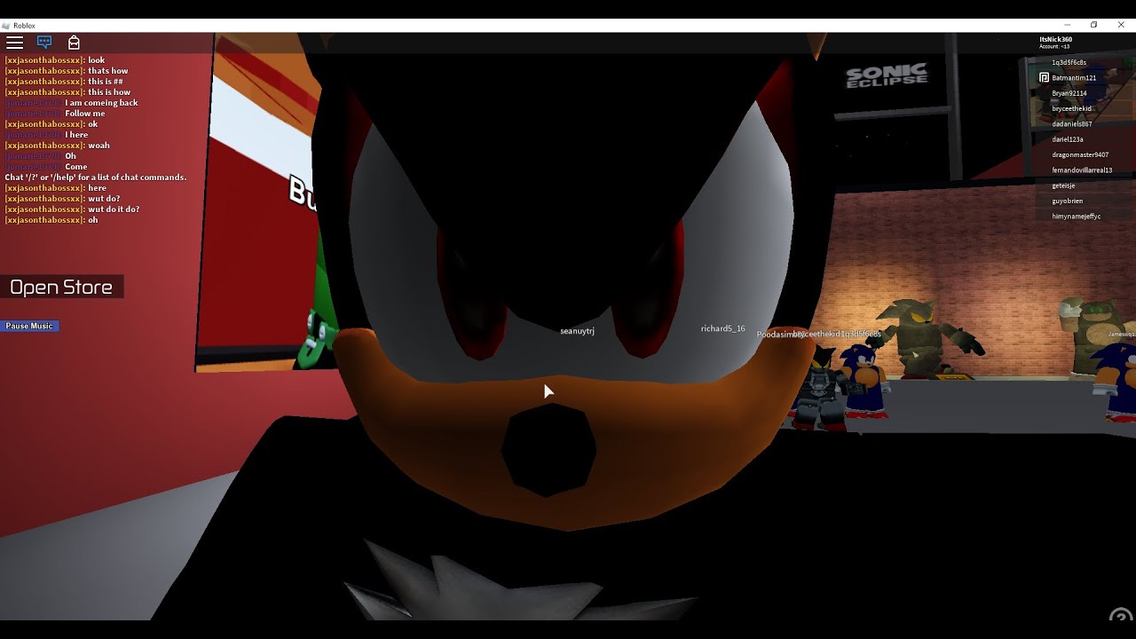 Character vault and gameplay on SEO(Sonic Eclipse Online) | Roblox ...