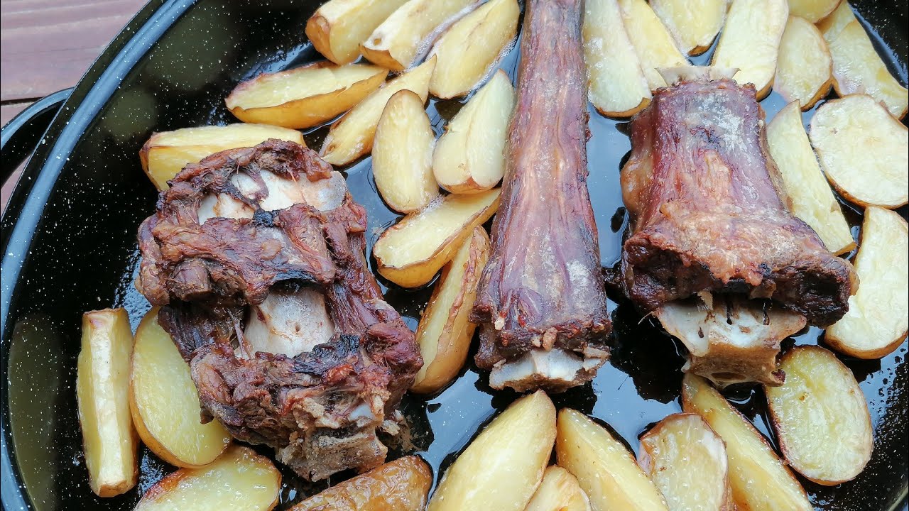 Juneci rep i mladi krompirići - delikates - YouTube