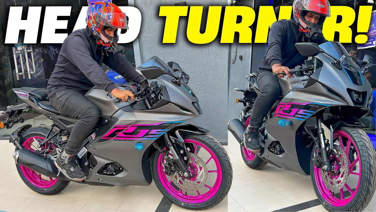 2024 Yamaha R15v4 Vivid Magenta Ride Review - Crazy Head Turner Looks ...