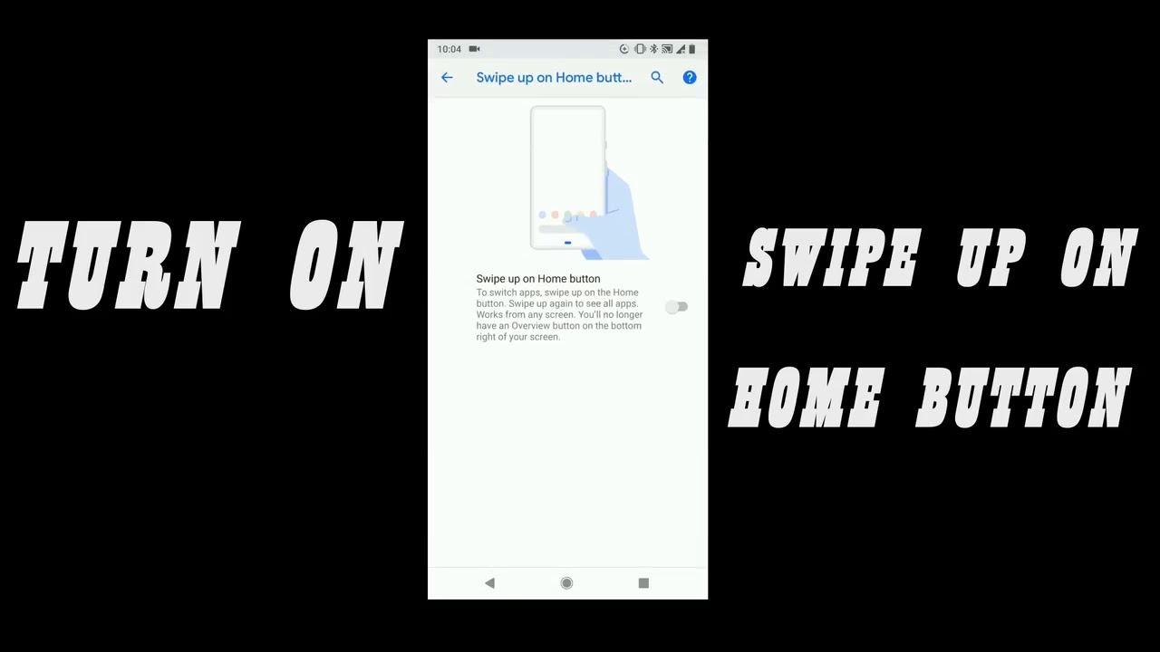 How to get NEW home button in ANDROID P - YouTube