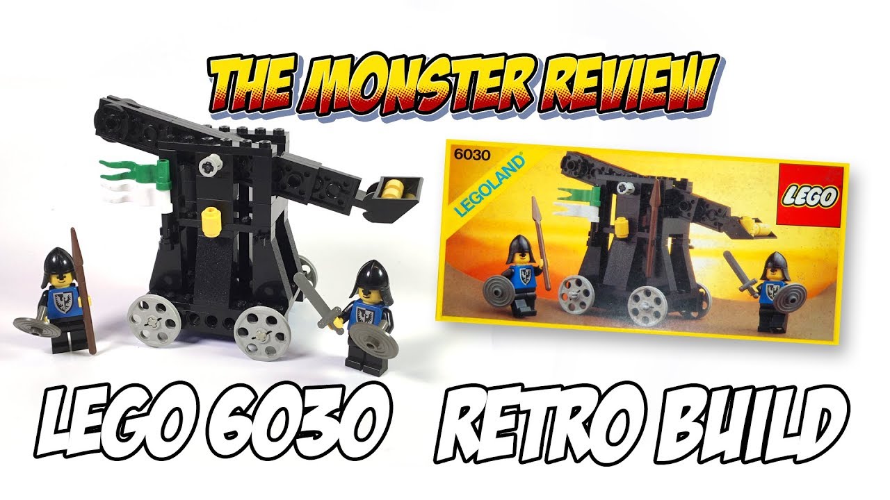 Lego 6030 - Black Falcons Catapult - Classic Castle - Retro Build - YouTube