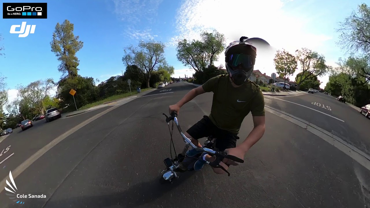 GoPro Max & DJI Osmo Pocket: Cobra Gas Scooter edit for the day - YouTube