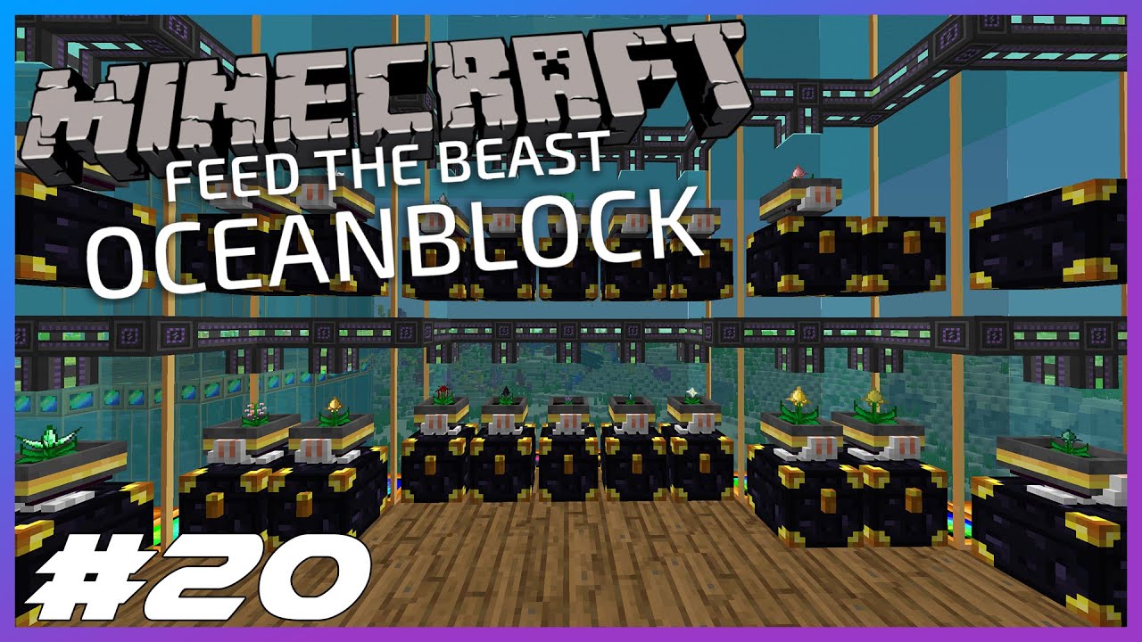 FTB OceanBlock Ep.20 Mk2 Power Pots & All The Seeds - YouTube