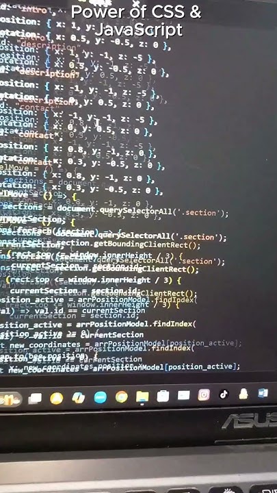 Animated Website Using Css And Js🔥shorts Csstutorial Codinglove