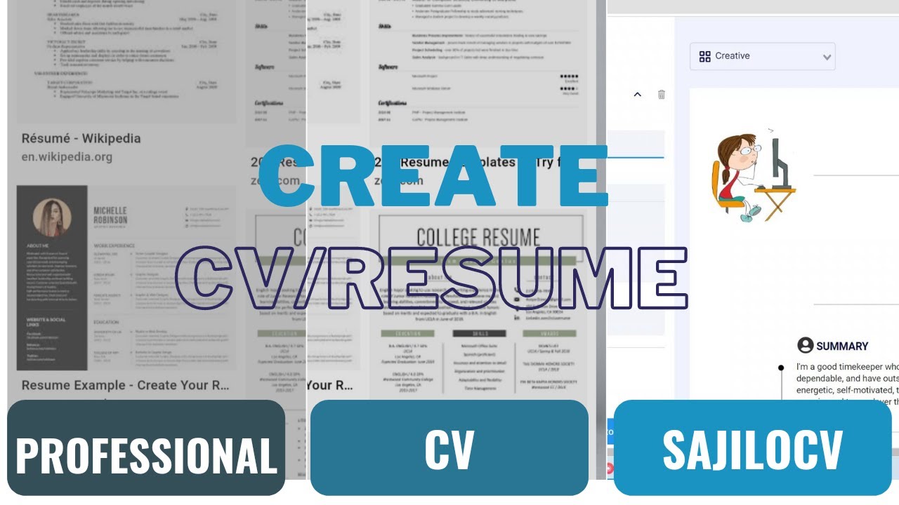 How to create Professional looking CV/Resume using SajiloCV in just ...