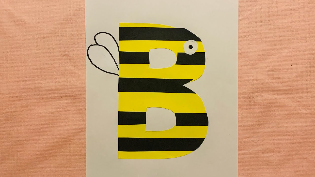 Alphabet Letter Craft - Uppercase B - YouTube