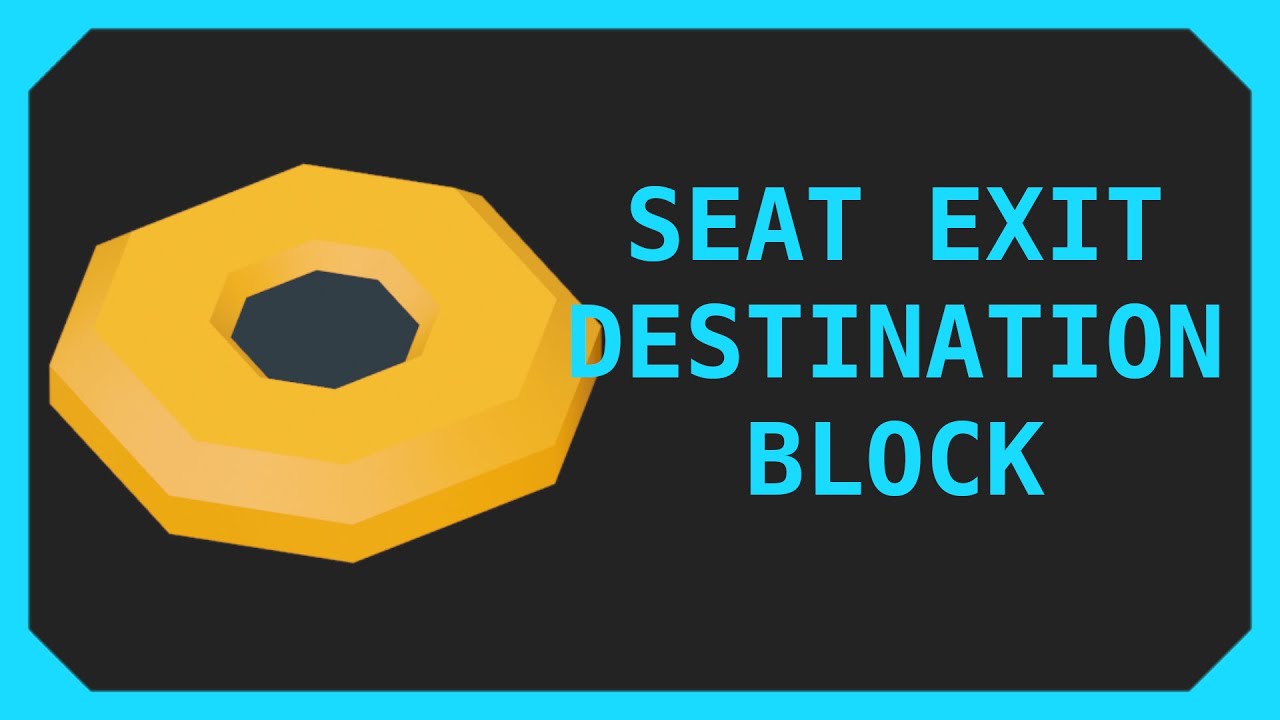 Scrap Mechanic Modding | SEDB - Seat Exit Destination Block - MOD - YouTube