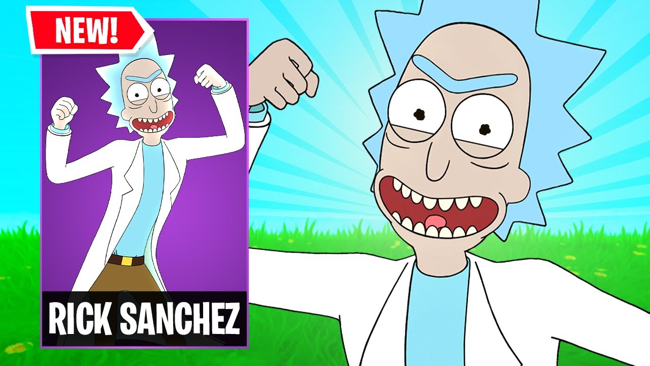NEW RICK SANCHEZ Skin Gameplay in FORTNITE! (Rick and Morty) - YouTube