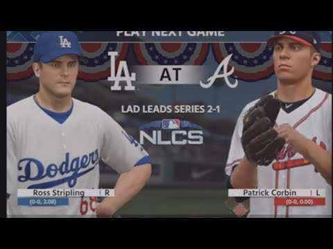MLB 2021 NLCS Game 4 Dodgers vs Braves (PS4) - YouTube