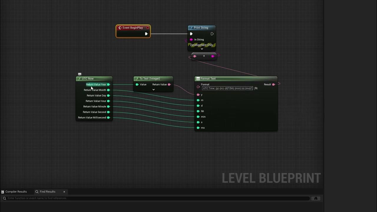 How To Get Utc Unix Epoch Time Blueprint Unreal Youtube