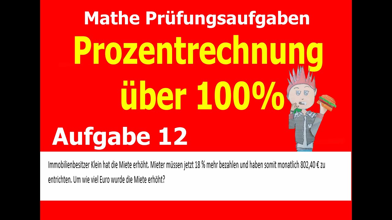  schulfritz Prozentrechnung Pr fungsaufgabe Nr 12 Um Wie Viel