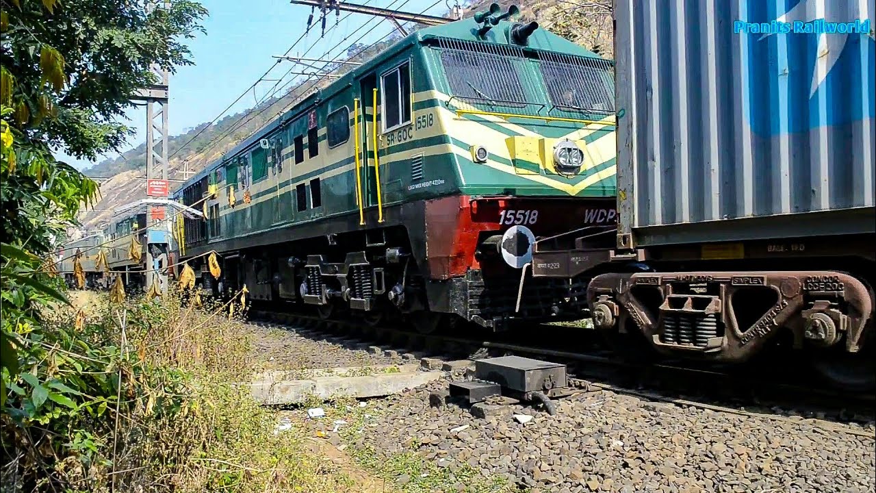 3 WAG-7+ WAG-9+ 2 WDP3A with One Freight | WDP3A transfered to Kalyan ...