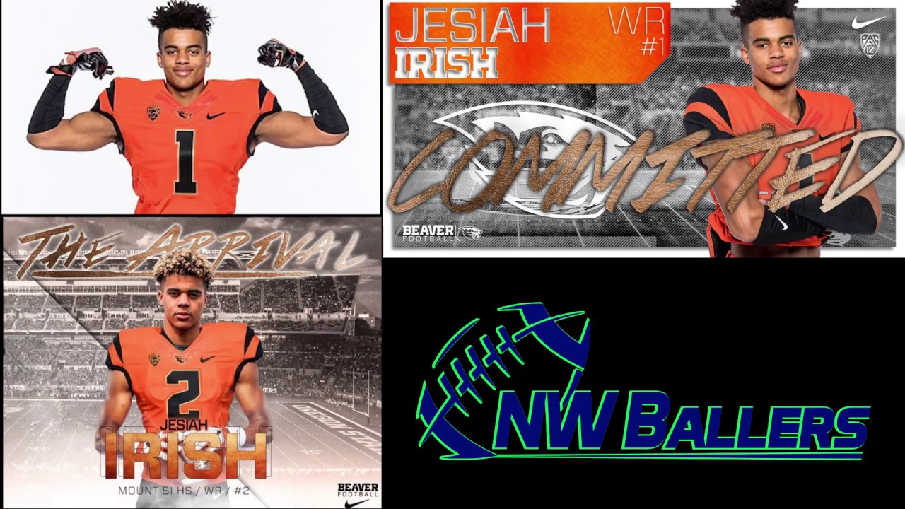 OREGON STATE COMMIT Jesiah Irish '18 WR Mount Si (WA) - Sr Yr #NWBMix ...