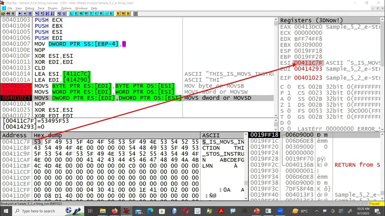 MOVS x86 instruction - YouTube