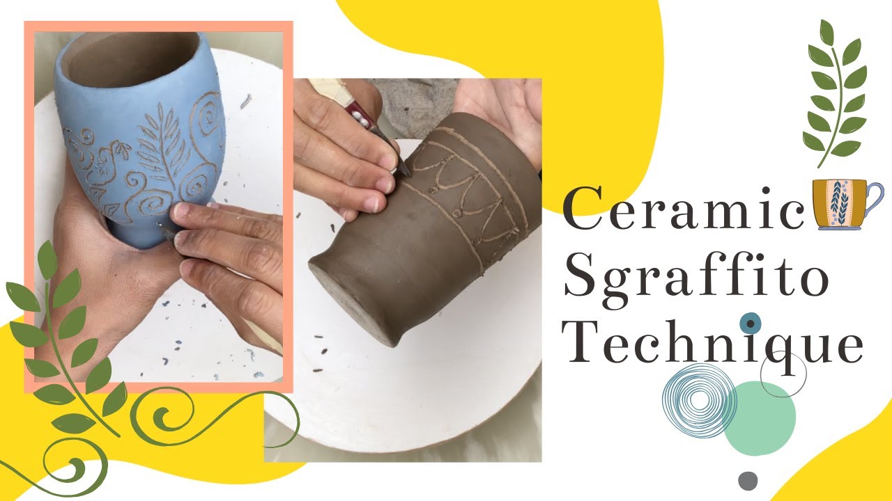 How To Decorate a Mug using SGRAFFITO TECHNIQUE after Applying ...