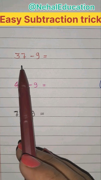Easy subtraction trick | Subtraction | tricks | Math tricks | #shorts #yt #viral #trending - YouTube