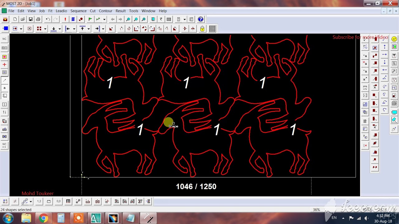how to nest complicated file in most 2D - YouTube