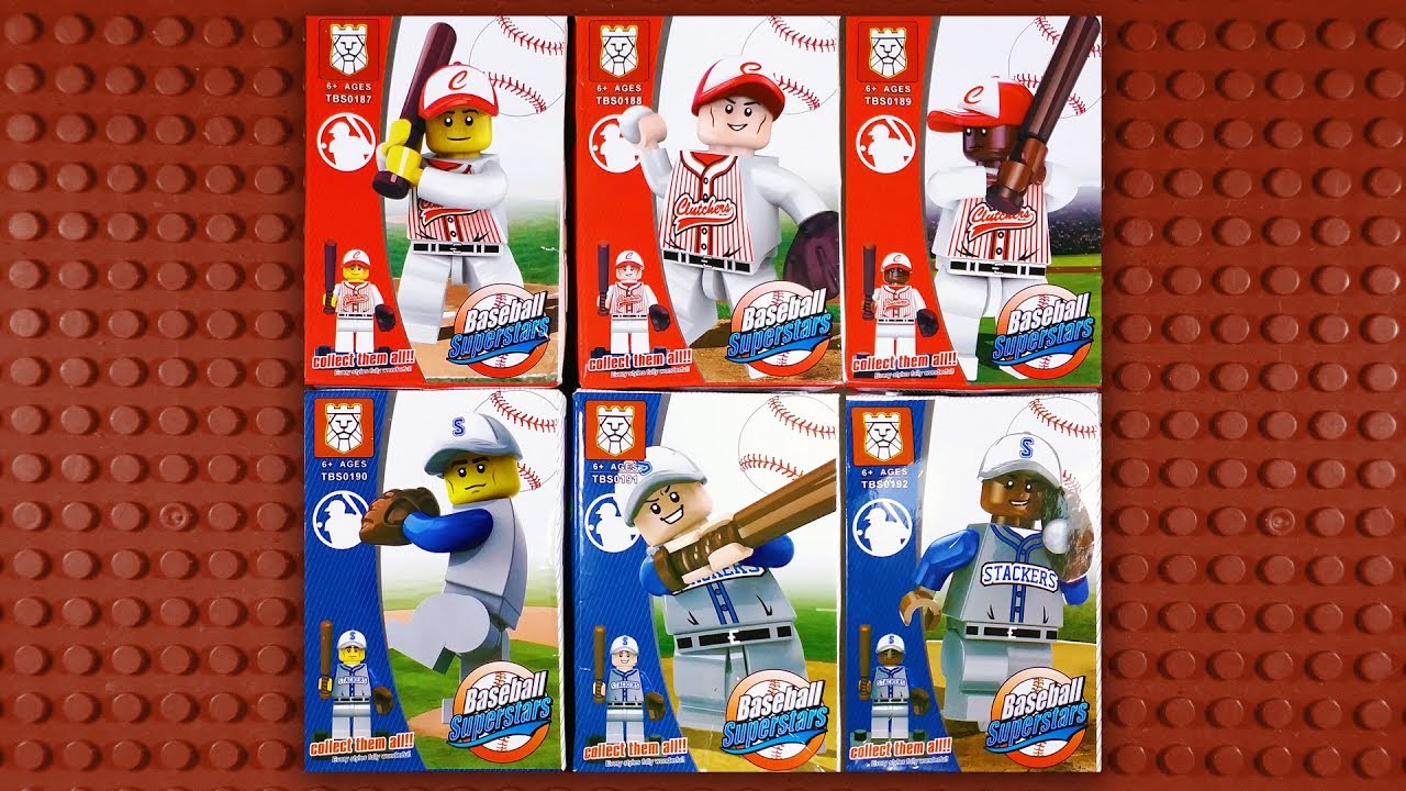 LEGO Baseball Superstars Minifigures (knock-off) TBS0187 - YouTube