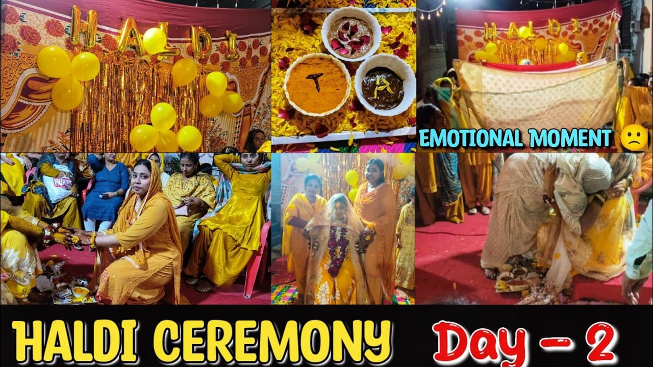 Haldi Ceremony | Haldi ki Rasam | Day 2 | Aairasamairavlogs - YouTube