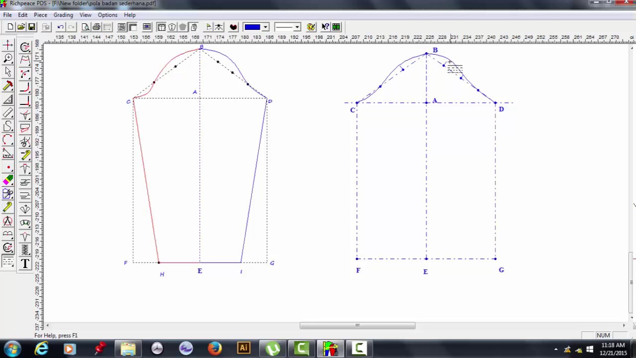 03 pola dasar lengan (Richpeace - Pattern Design System) -211- - YouTube