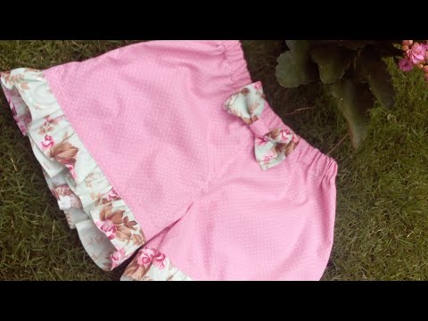 Shortinho Infantil Babadinho #MoldeGratis #PatronesGratis #FreePattern