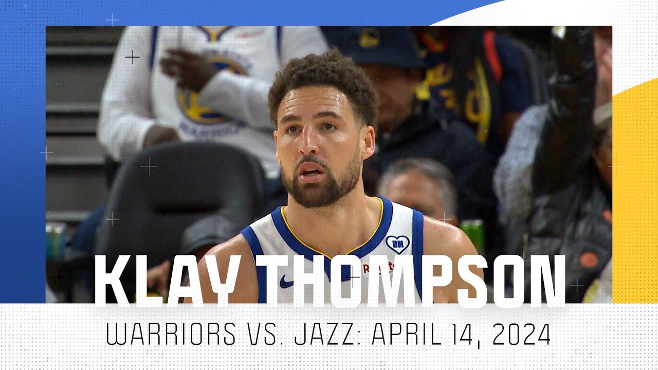 Klay Thompson highlights: Watch Warriors star score 25 points vs. Jazz ...