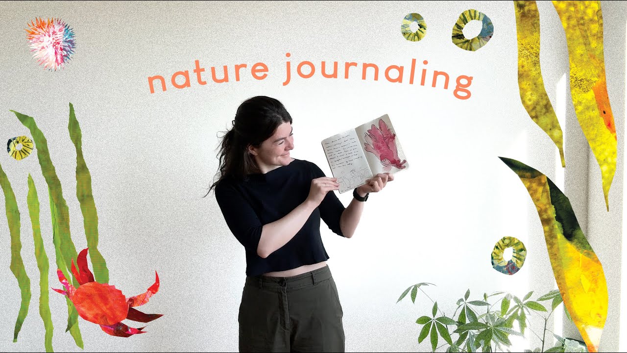 Sketchbook ideas | nature journaling, painting & collage - YouTube
