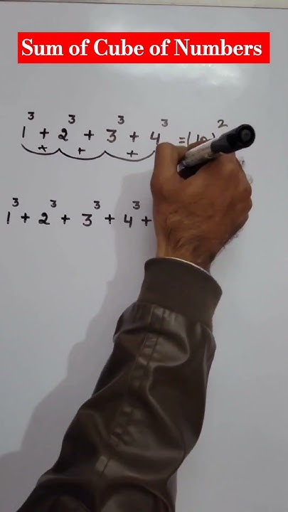 cube of any number, cube of any number trick ,sum of cubes, sum of cubes of m natural numbers ...