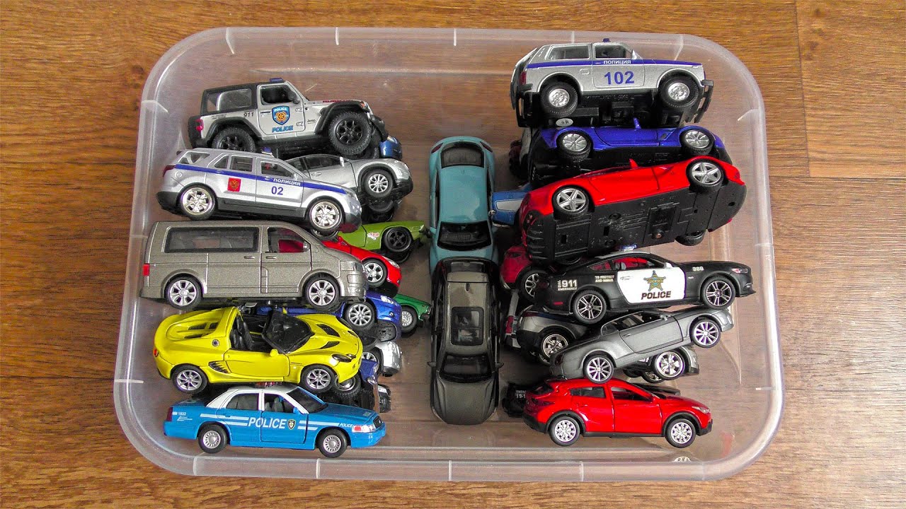 Lots of Various Cars From the Box (Police Cars, SUVs, Sports and etc ...