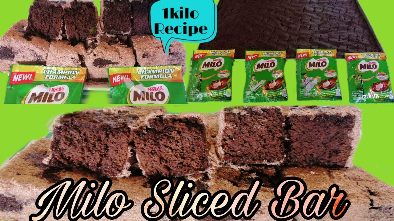 Home made Milo Sliced Bar - YouTube