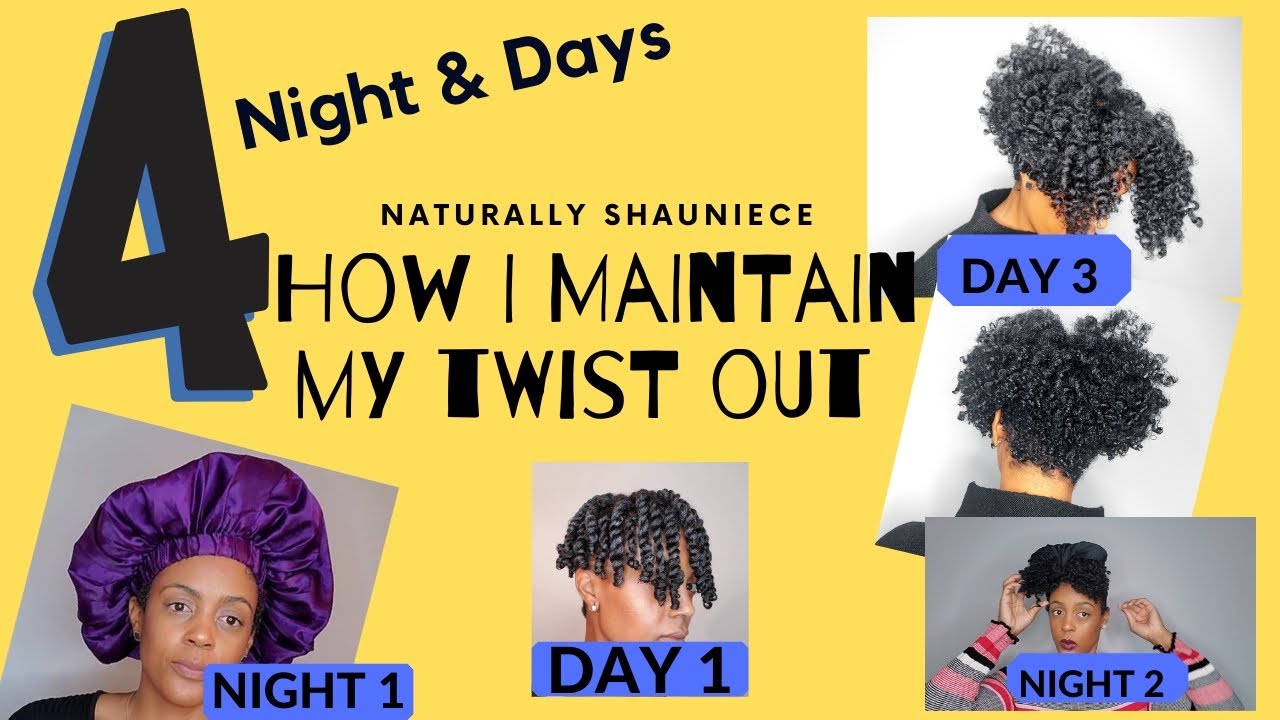 How To Maintain Twist Out for 4-7 Days on Natural Hair | Tapered ...