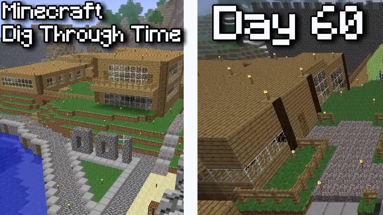 Minecraft Dig Through Time - Day 60 - YouTube