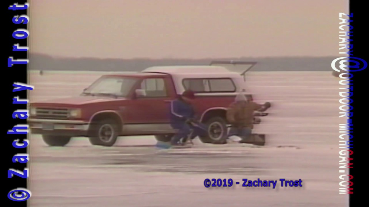 Ice Fishing Saginaw Bay Michigan Fred Trost's Michigan Outdoors - 1986 ...