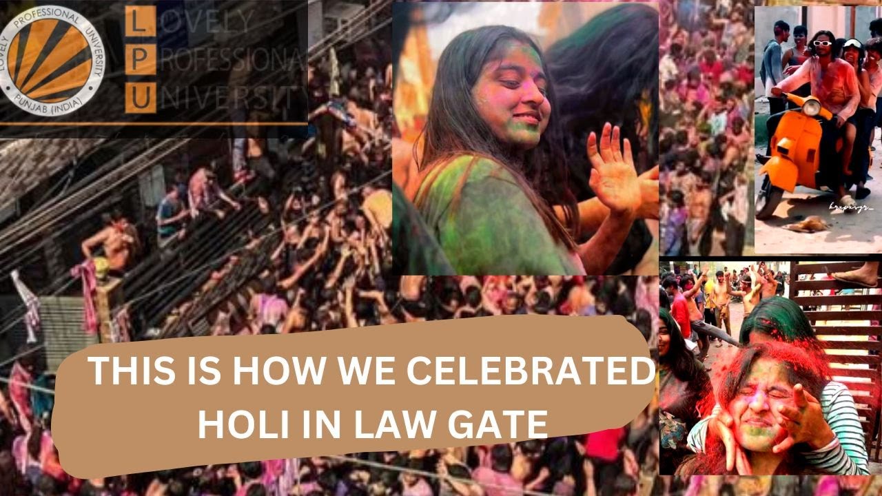 ll HOLI CELEBRATION IN LPU LAW GATE ll 2023 ll - YouTube