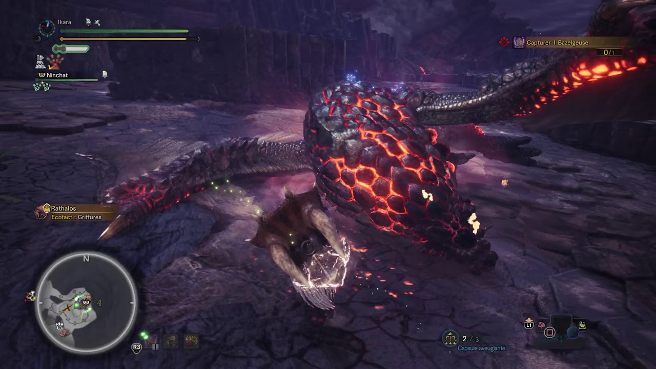 MHWorld |Hammer practice vs Bazelgeuse Alpha solo 4'26"83 - YouTube