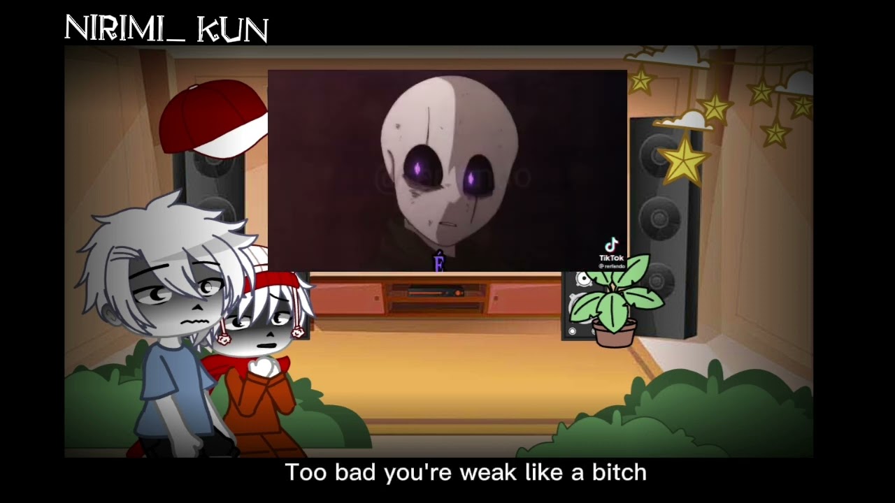 PAPYRUS AND SANS REACT GASTER|GASTER AS DAD|🇺🇲🇧🇷|Nirimi_Kun [1/2] - YouTube