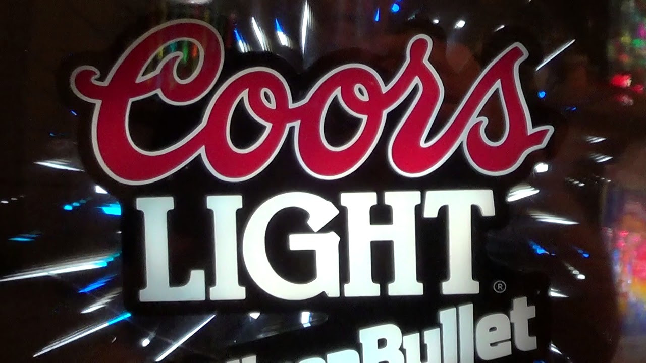 Coors Light Starburst Motion Barback Sign - YouTube