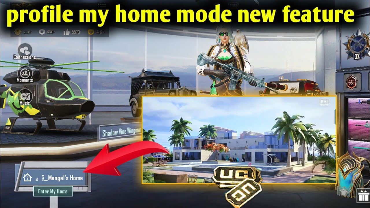 HOW TO PROFILE MY HOME IN PUBG/BGMI HOME MODE NEW FEATURE IN PUBG ...