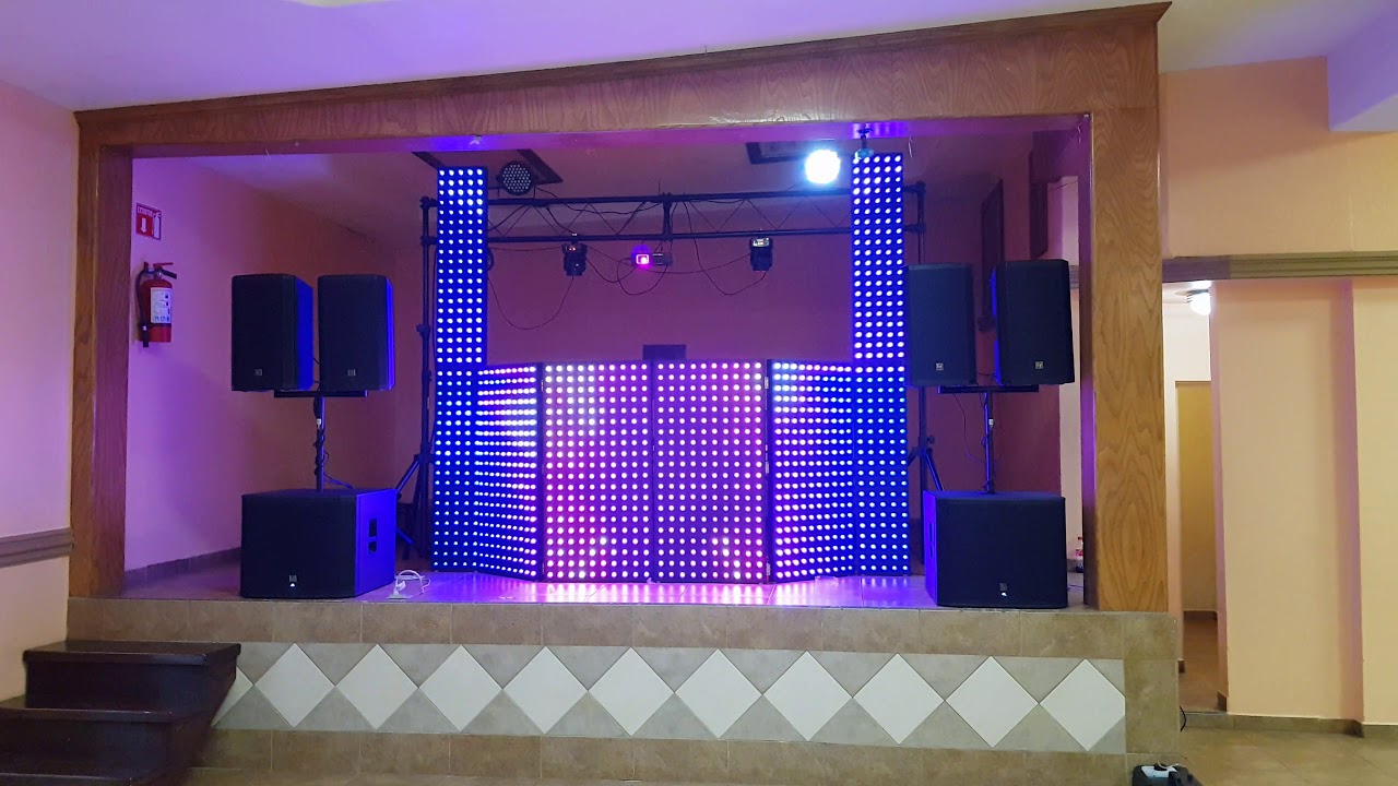Cabina dj 1200 LEDs - YouTube