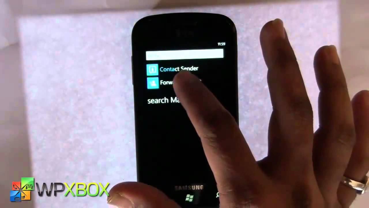 Forward Contacts from Windows Phone - YouTube