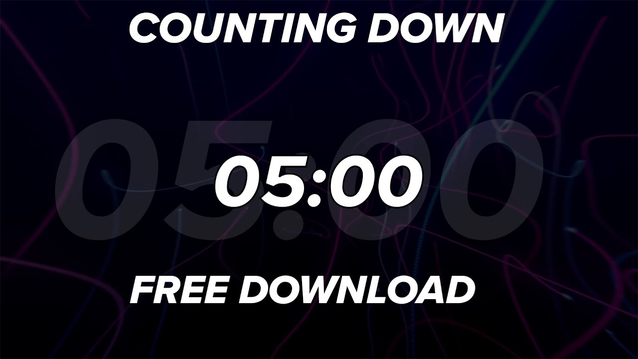 FREE 5 MINUTE COUNTDOWN. FREE DOWNLOAD! - YouTube