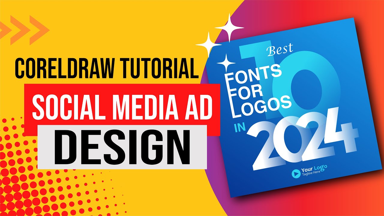 How to Make Facebook ads Design in Coreldraw | Typography ads ...