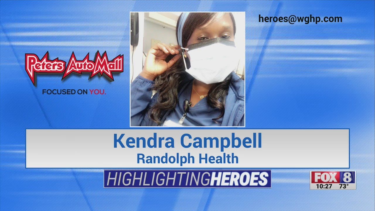FOX8 Highlighting Heroes: Kendra Campbell, Randolph Health - YouTube