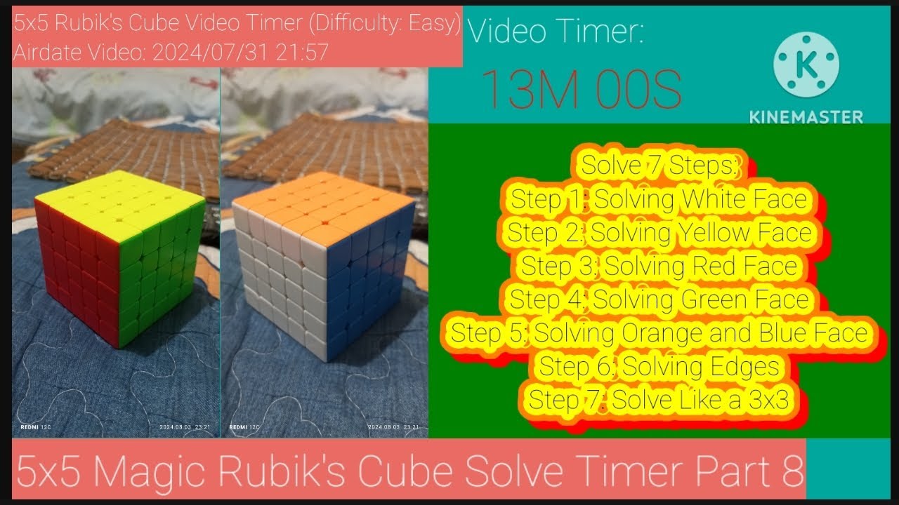 5x5 Magic Rubik's Cube Solve Timer Part 8 - YouTube