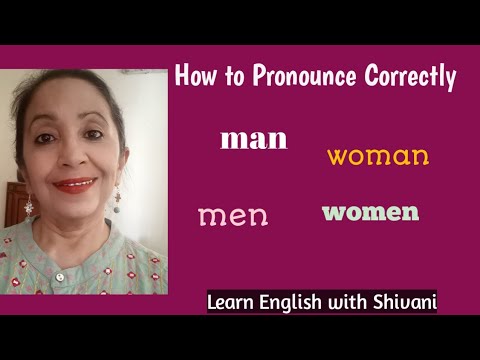 Man & Woman ( singular & plural) - YouTube