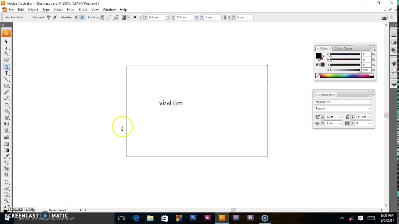 Adobe illustrator Tutorial - ToolBox Description - YouTube